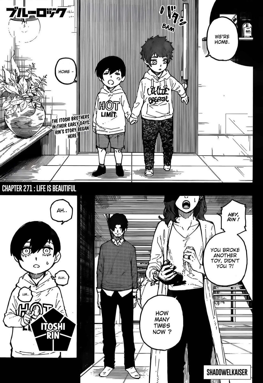 Manga Blue Lock chapter 271 Sub Indo: Masa Lalu Rin Itoshi Mengungkap Sifat Egonya yang ...