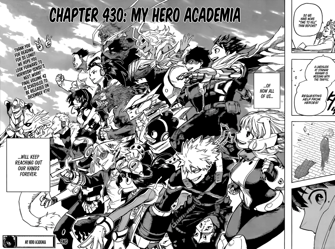 My Hero Academia Volume 42: Halaman Tambahan MHA Chapter 430 dan BNHA Chapter 431 Buktikan Teman ...
